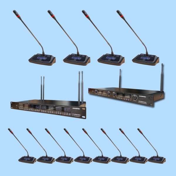 Paket K12 Mic Meja Rapat Wireless AP-949WMT – Sound System