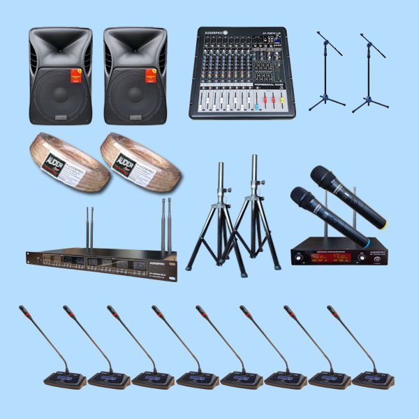 Paket K12 Mic Meja Rapat Wireless AP-949WMT – Sound System