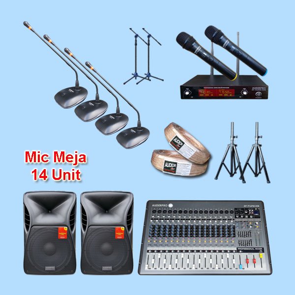 Paket M8 Mic Meja Rapat AUDERPRO AP-917 – Sound System