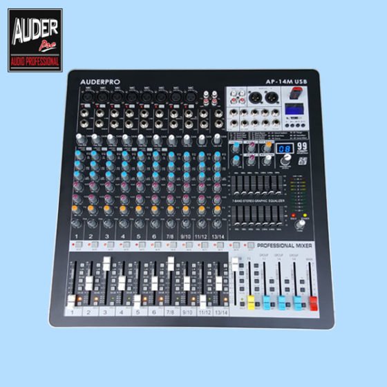 Power Mixer AUDERPRO AP-908PM USB, 8 Chanel Record – Sound System