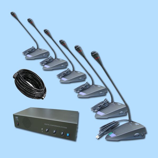 Mic Meja Rapat Wireless AUDERPRO AP-949WMT-4CH UHF Digital – Sound System